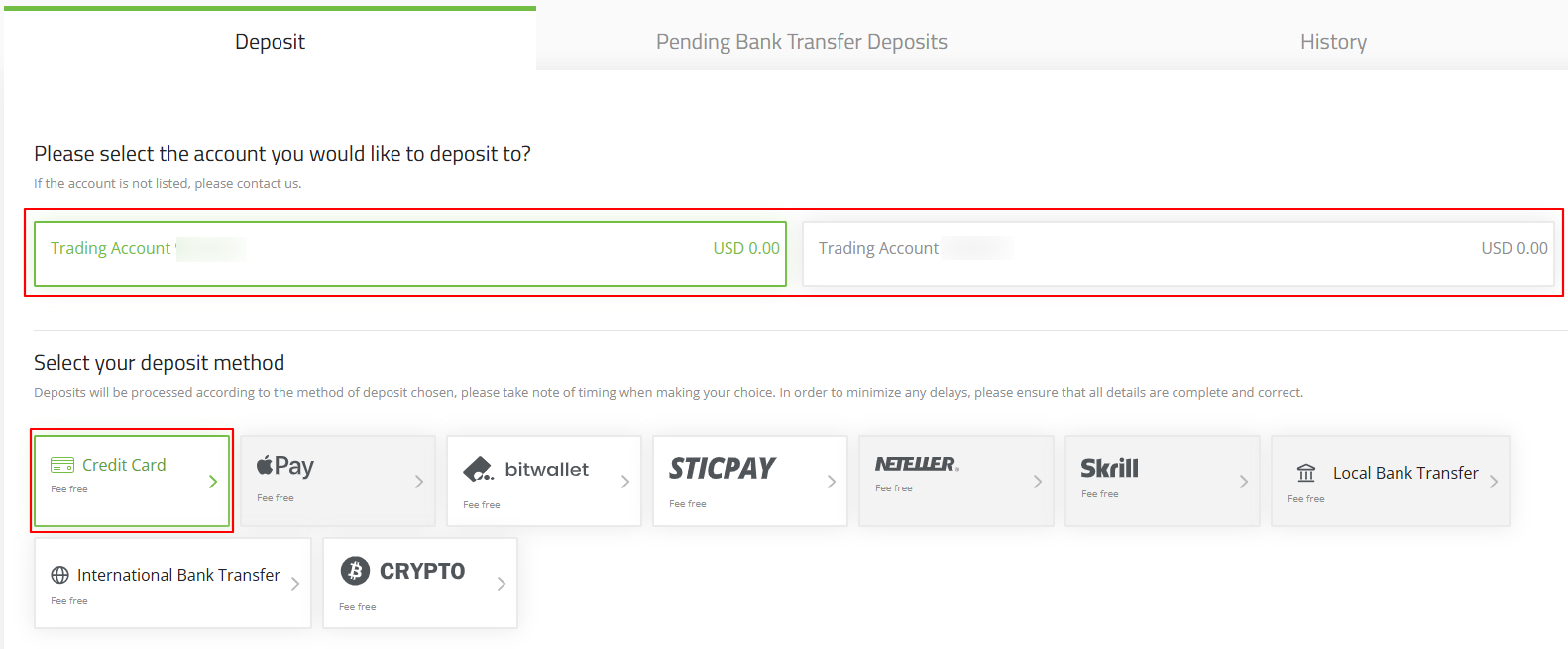 Credit/Debit Card Deposit Procedure – Titan FX